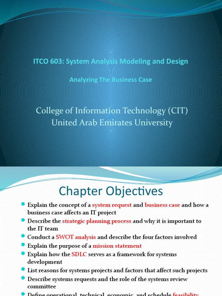 Analyzing Business Case (Chapter-2) | PDF | Strategic Planning | Feasibility Study