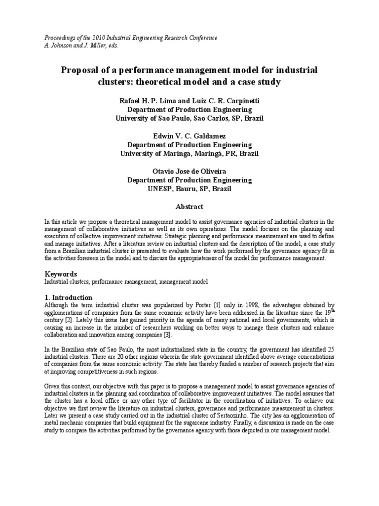 Performance Management Model | PDF | Governance | Strategic Planning