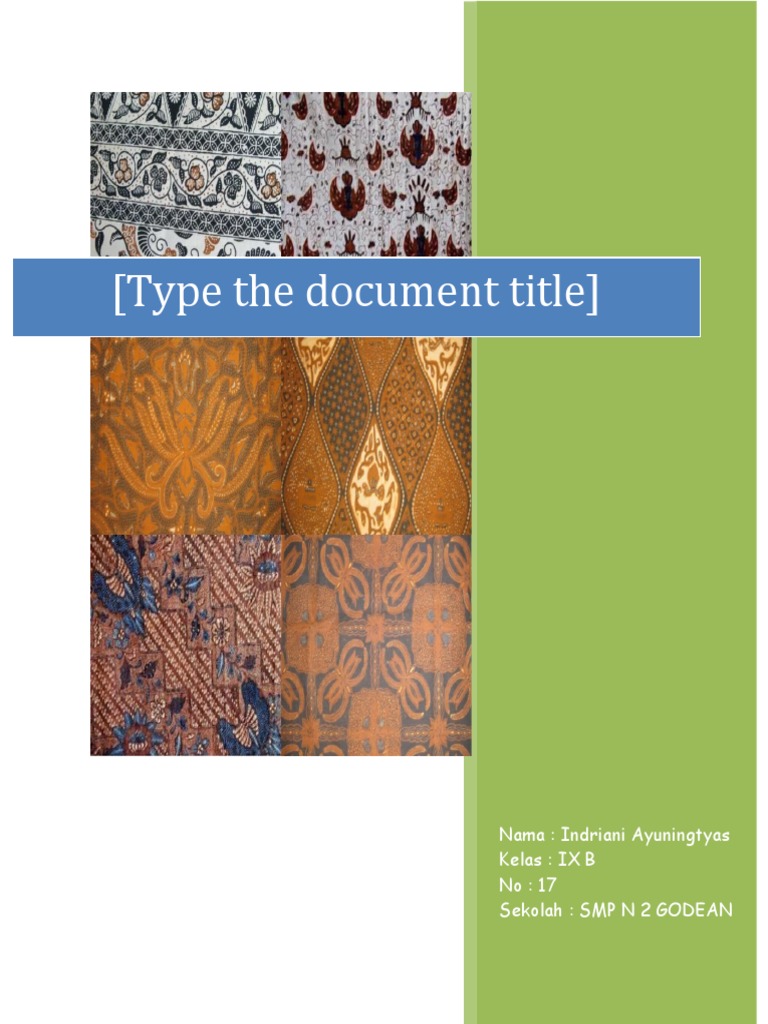 Proposal Kerajinan Batik | PDF