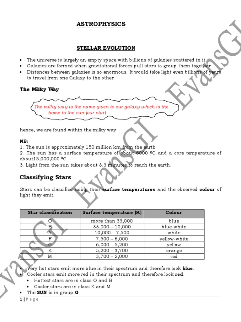 Astrophysics 2 - Stellar Evolution | PDF | Stars | Nuclear Fusion