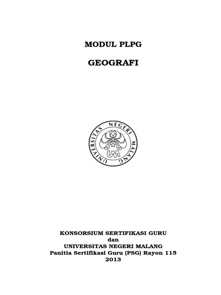 Modul PLPG Geografi | PDF