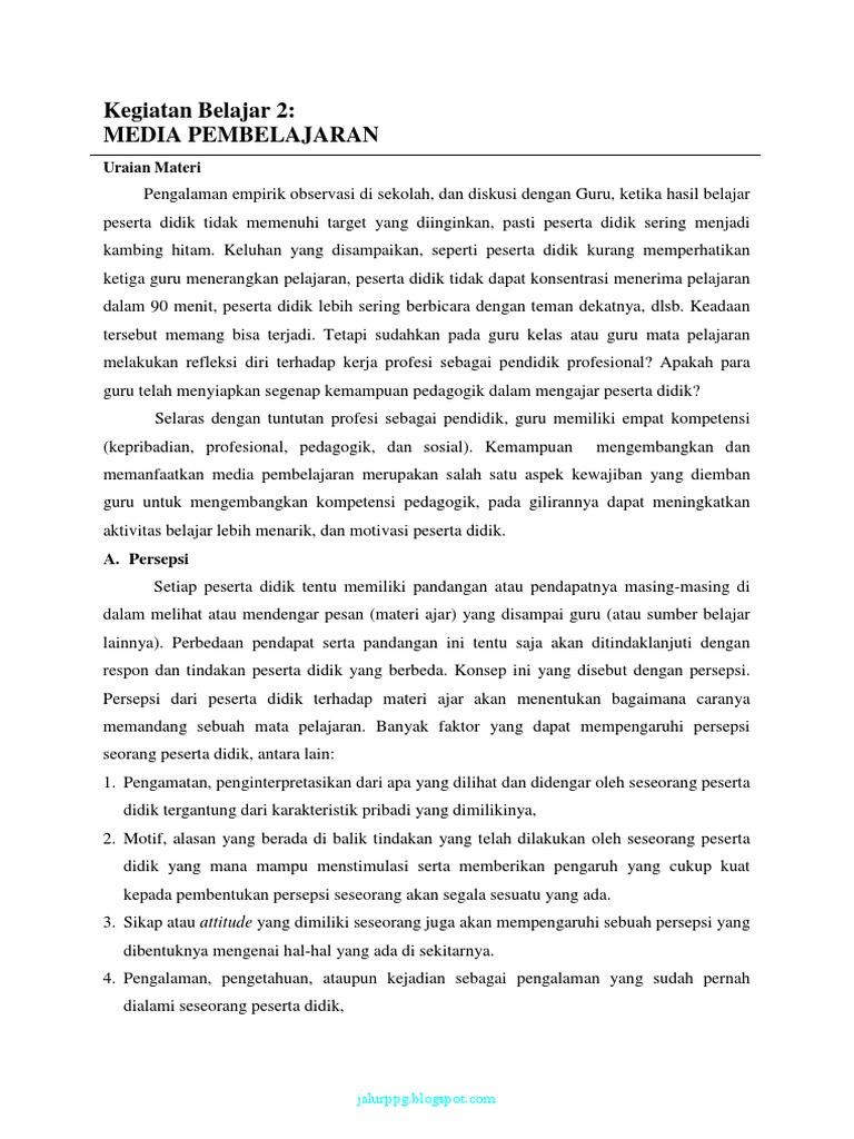 Modul 5 KB 2 Media Pembelajaran | PDF