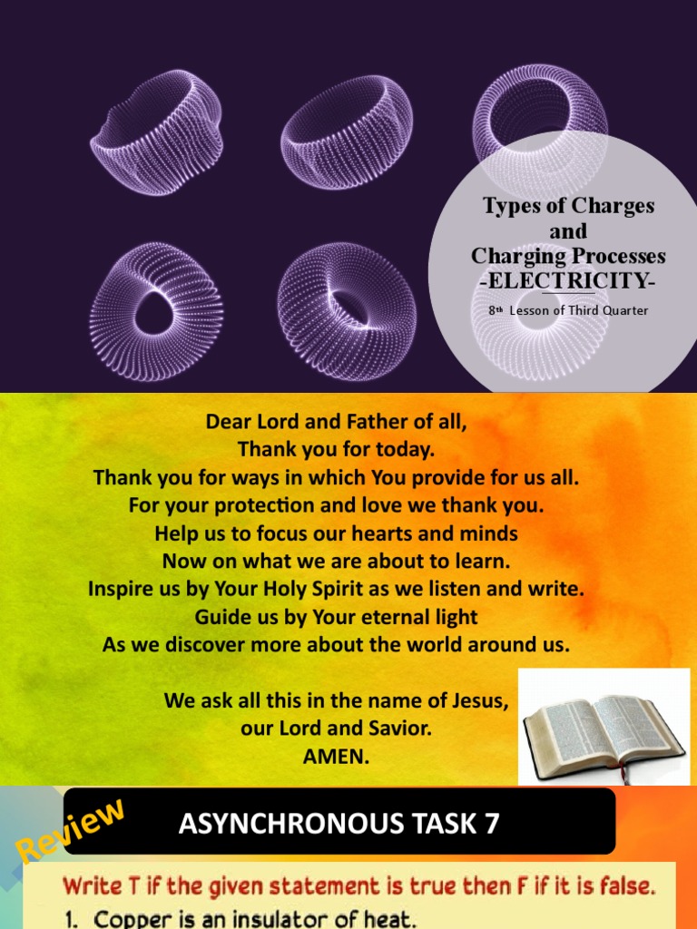 Types of Charges and Charging Processes - Electricity-: 8 Lesson of ...