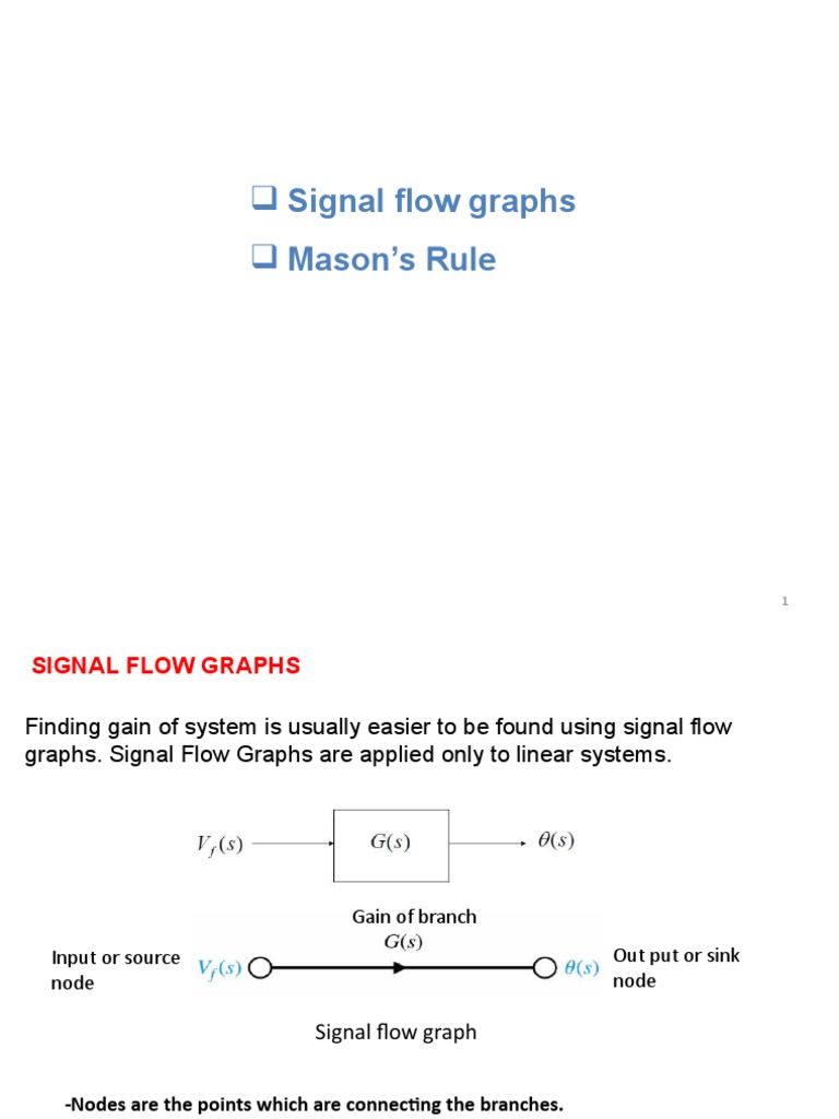 5 - Signal Flow Graphs Masons Rule | PDF | Theoretical Computer Science ...