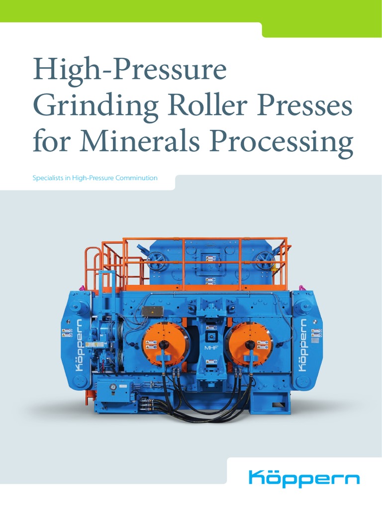 High-Pressure Grinding Roller Presses For Minerals Processing | PDF ...