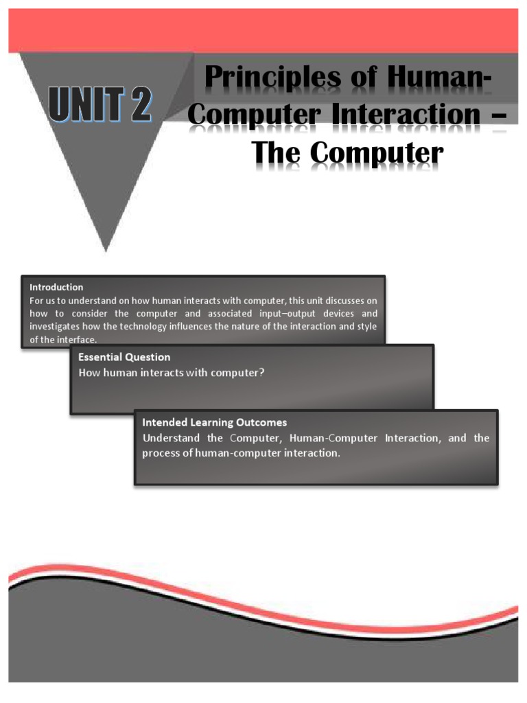 HCI 101 - PrinciplesofHumanComputerInteractionTheComputer - Unit2 - PamintuanSherilene | PDF ...