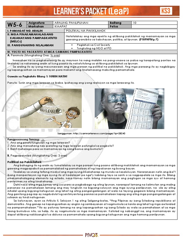 Q4 AP10 Weeks 5 6 | PDF