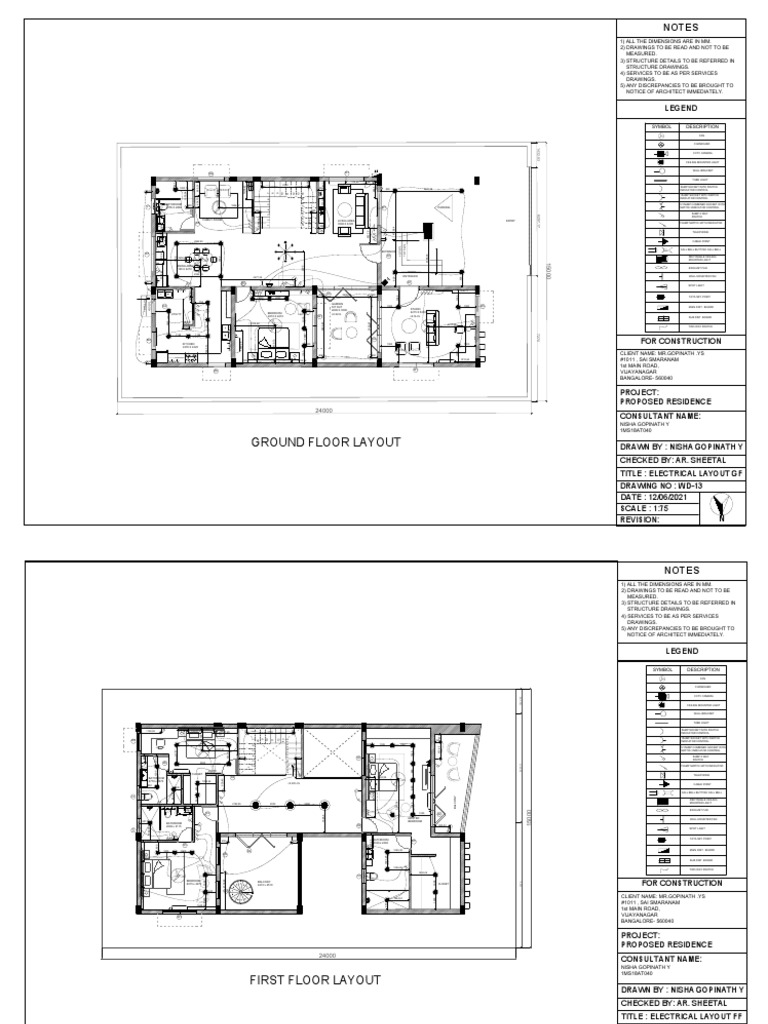 Ground Floor Layout: Notes | PDF | Home