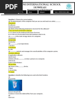 Class 6-Computer Question Answers | PDF | Computer Data Storage | Solid State Drive