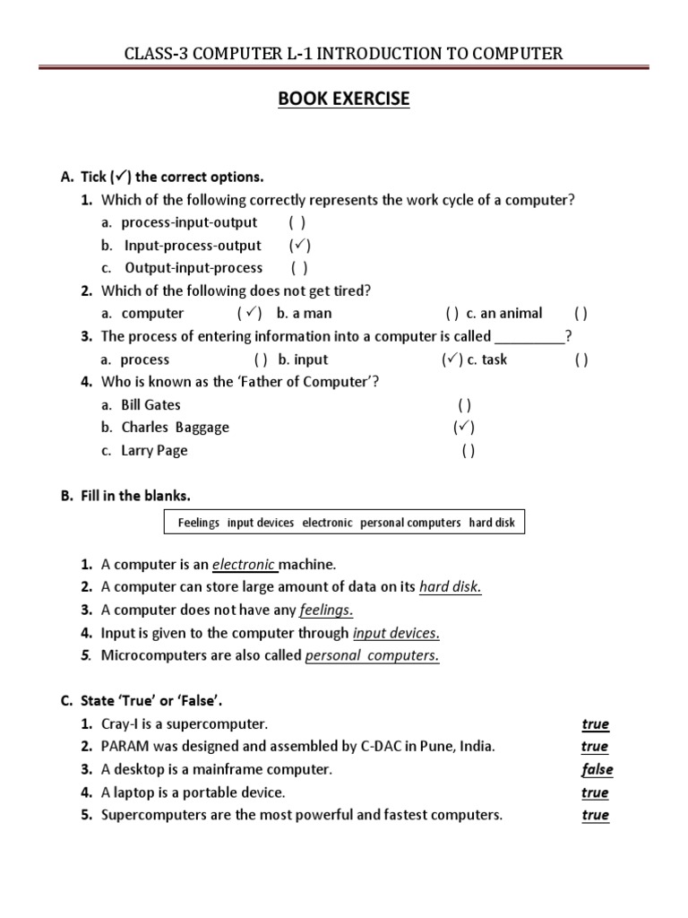 Understanding the Basic Concepts of Computers: An Interactive Workbook Exploring Input ...