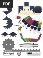 Demon Slayer - Kyojuro Rengoku Papercraft | PDF