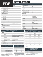 Battletech - Alpha Strike Tables (All) | PDF | Infantry | Wars & Military