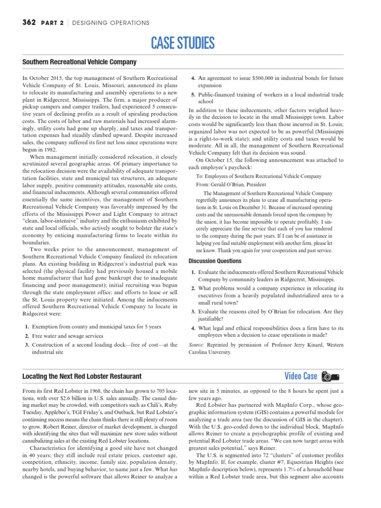 Assignment 3 Case Study and Questions | Download Free PDF | Economies | Business