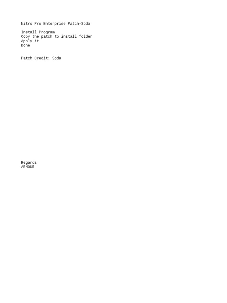 Nitro Pro Enterprise Patch Installation Guide | PDF | Computers