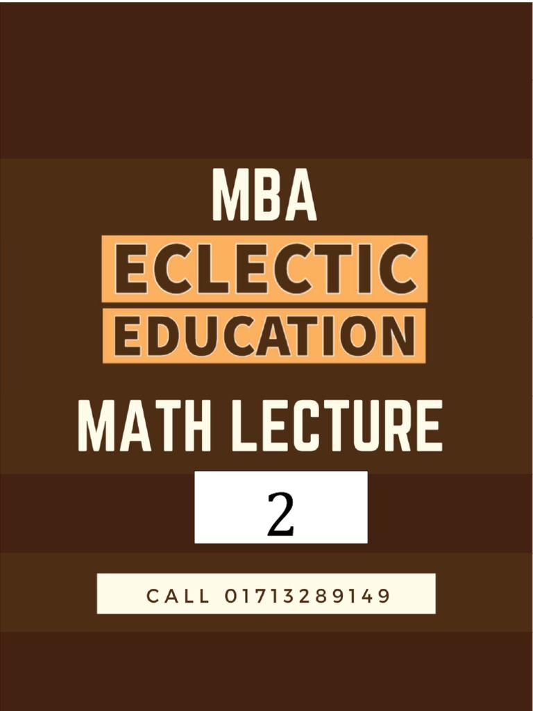 Mba Admission Test Preparation | PDF | Discrete Mathematics | Number Theory