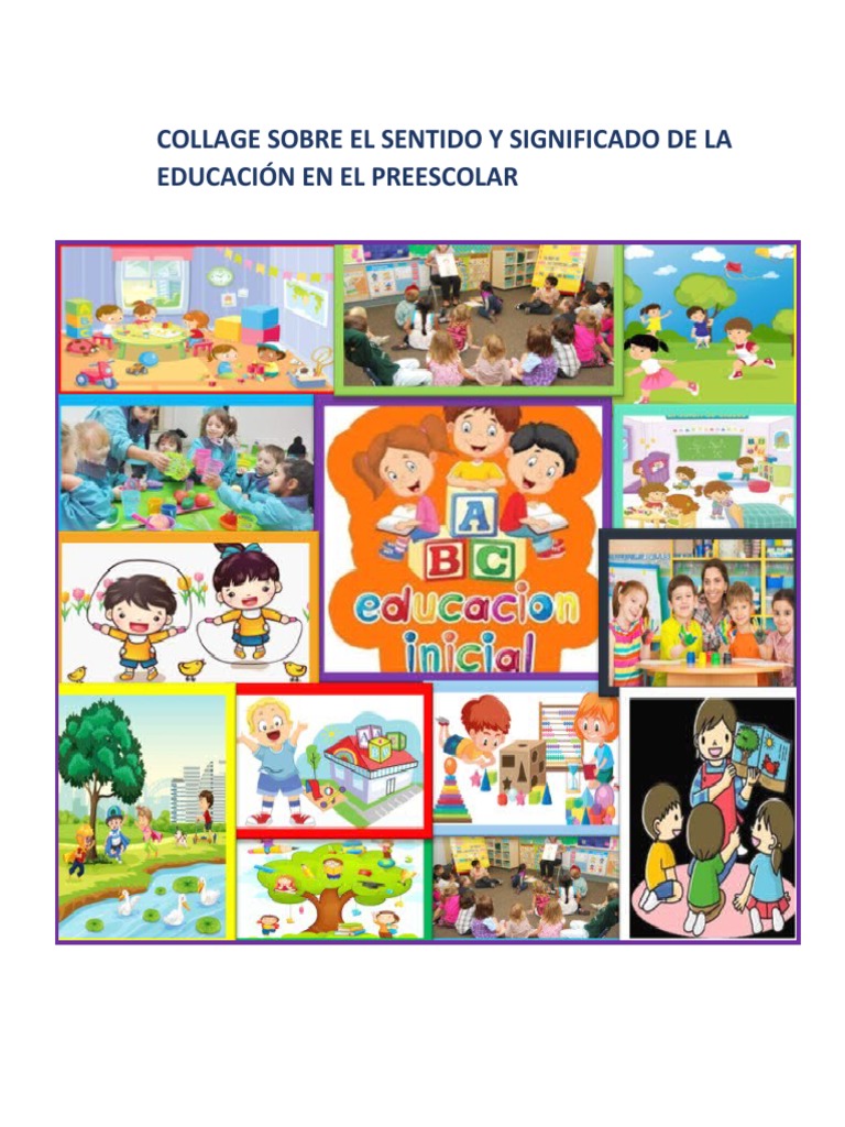 Collage Educación Inicial | PDF