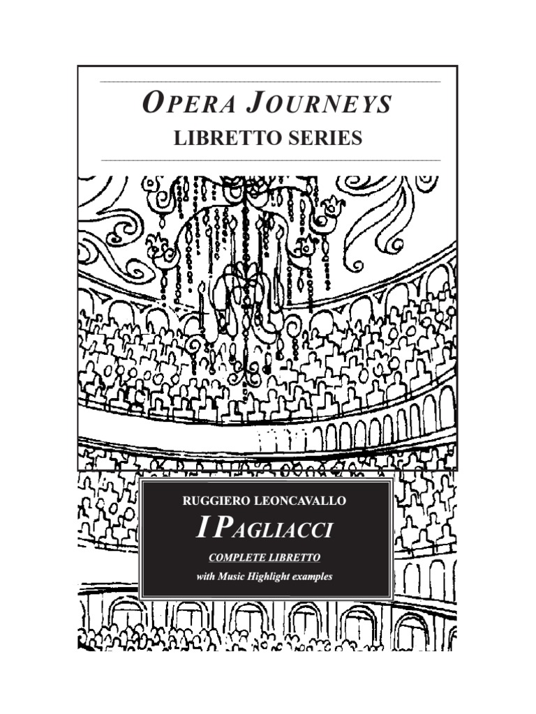 I Pagliacci - Opera Journeys Libretto Series | PDF | Opera | Vocal ...