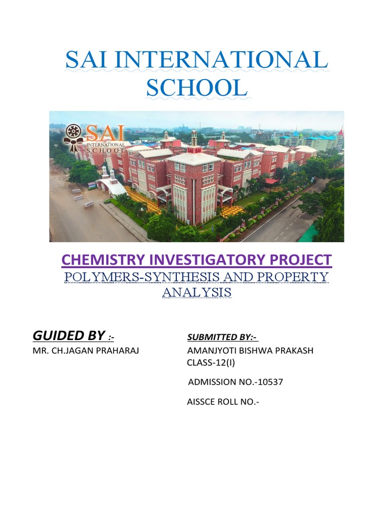 Chemistry Project Class 12 Polymers | PDF | Epoxy | Polystyrene