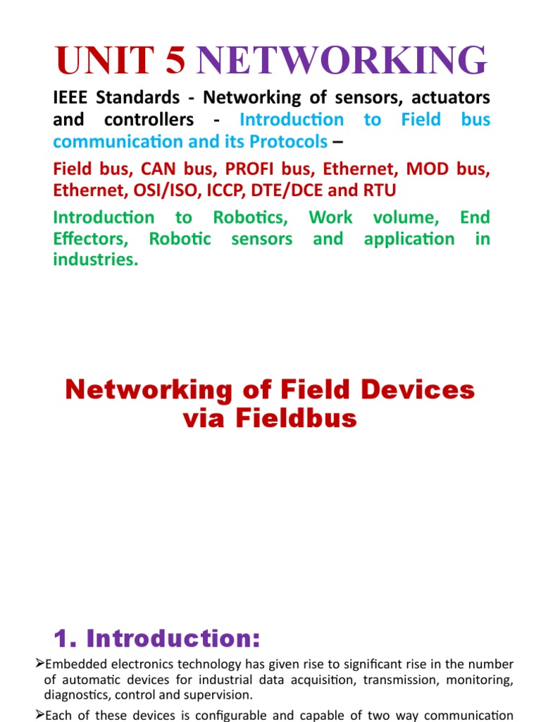 Unit 5: Networking | PDF | Osi Model | Ethernet