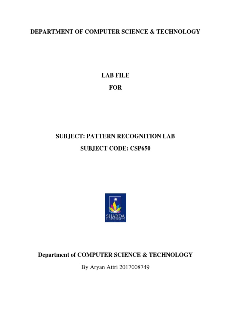 Pattern Recognition | PDF | Principal Component Analysis | Correlation And Dependence