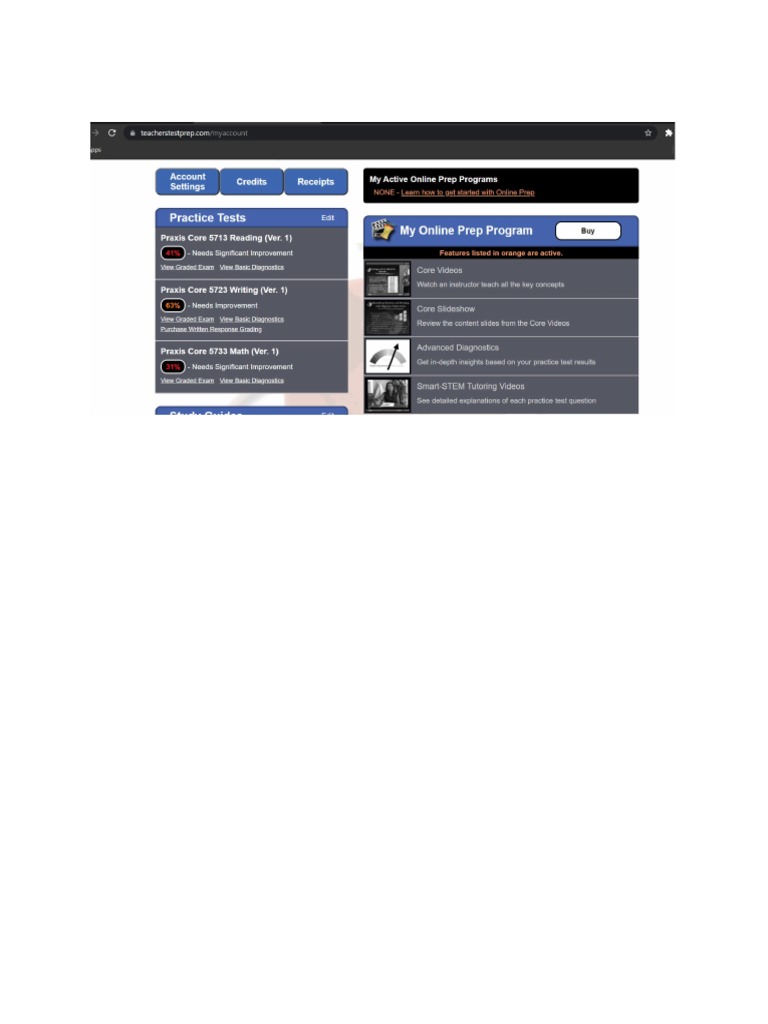 Praxis Practice Test Scores | PDF