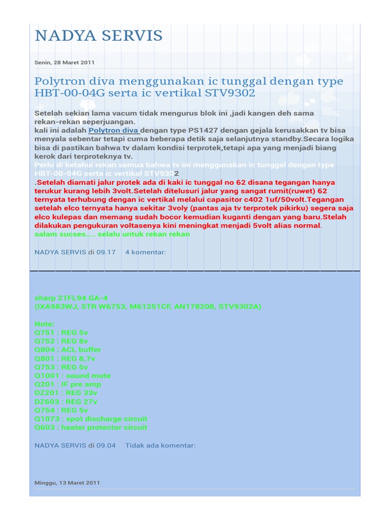 Kerusakan Polytron | PDF