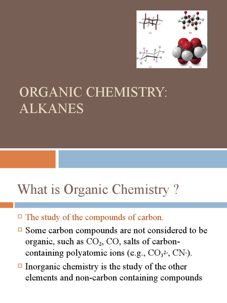 ORGANIC CHEMISTRY-ppt03 | PDF | Alkane | Chemical Compounds