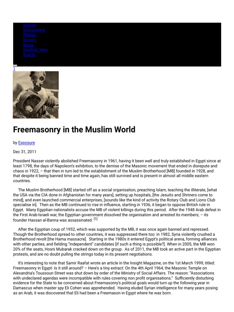 Freemasonry in The Muslim World - 12160 Social Network | PDF | Muslim ...