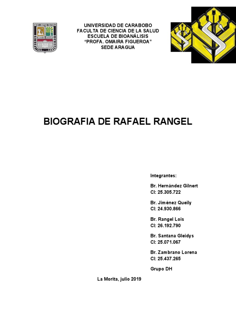 Biografia de Rafael Rangel | PDF | Venezuela | Microbiología