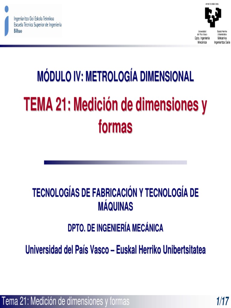 Medición de Dimensiones y Formas | PDF | Medición | Metrología