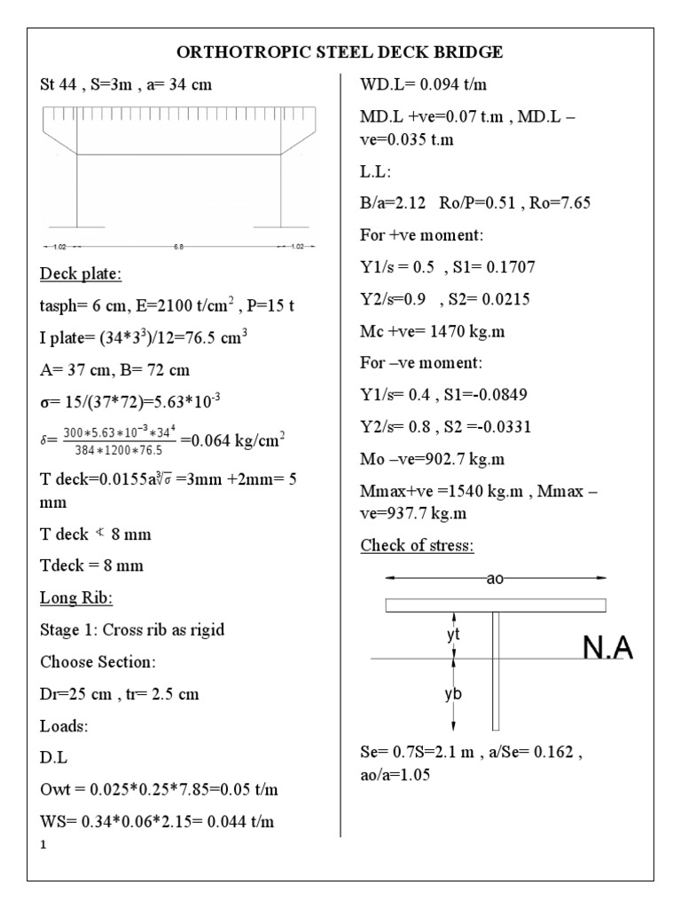 Orthotropic Steel Deck Bridge | PDF | Civil Engineering | Structural ...