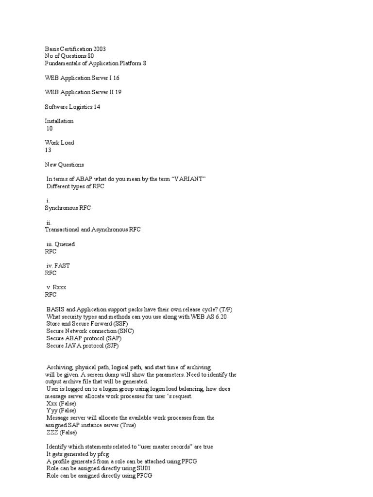 Basis Certification 2003 | PDF | Backup | Databases