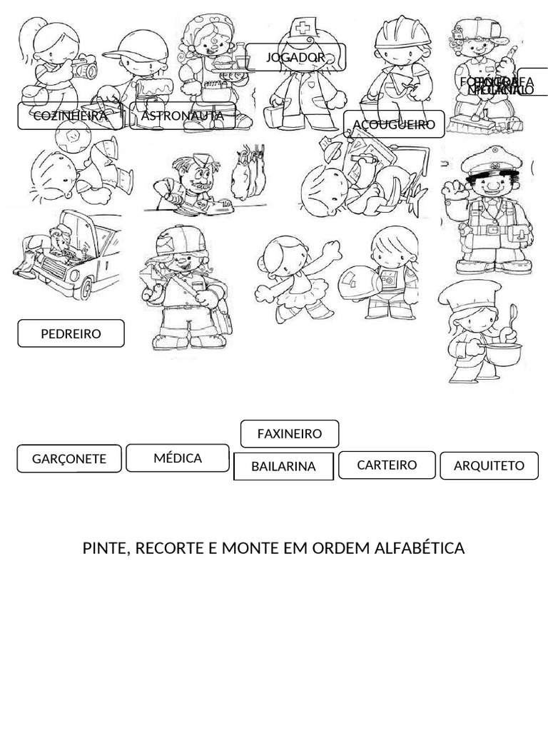 1 - Profissões - Ordem Alfabética | PDF