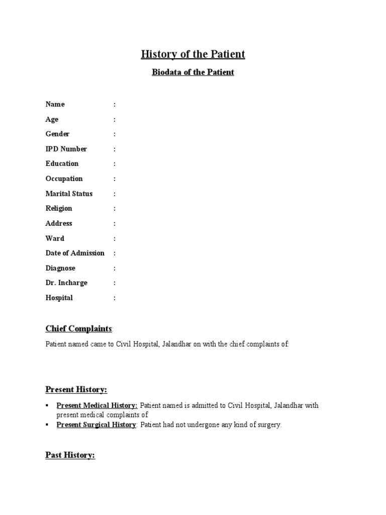 Biodata of The Patient | PDF | Constipation | Breathing
