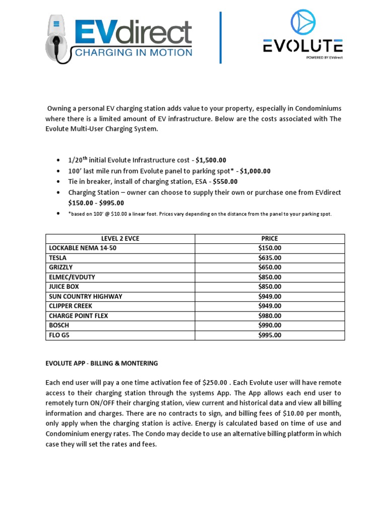 Evolute End User Cost | PDF