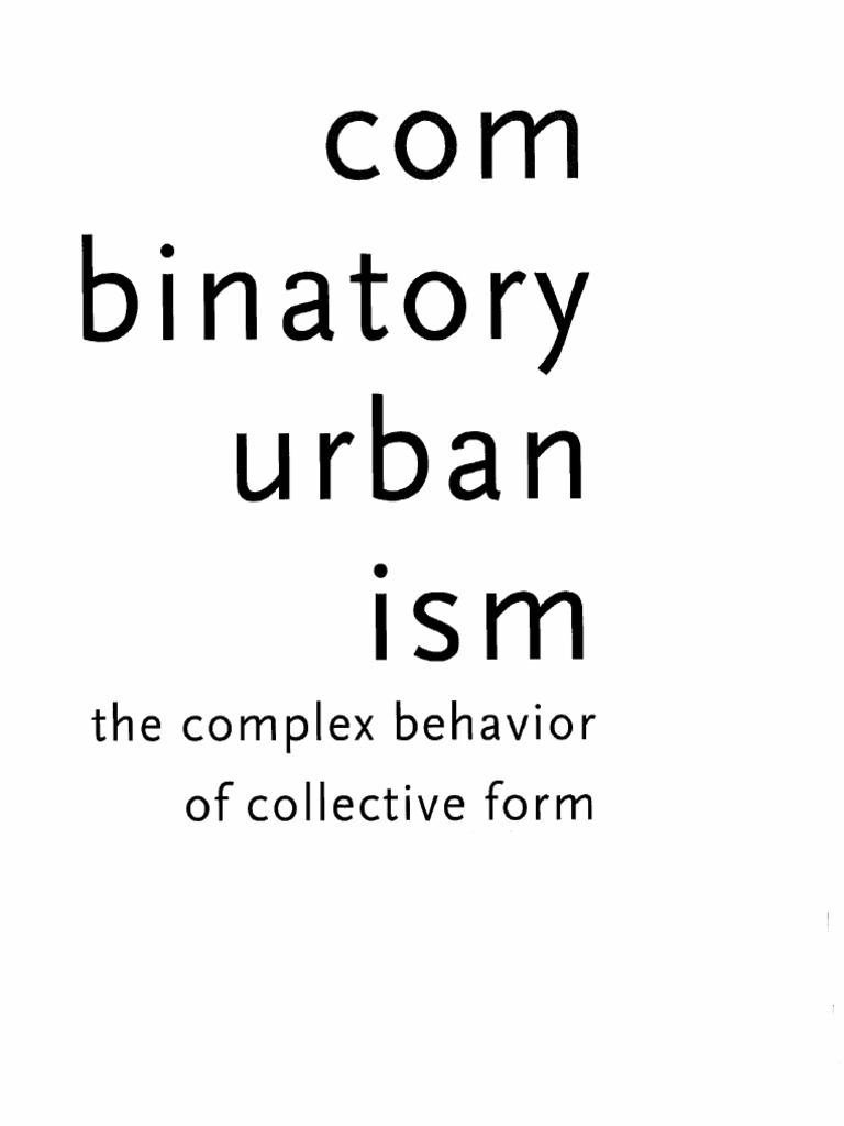 Combinatory Urbanism | PDF