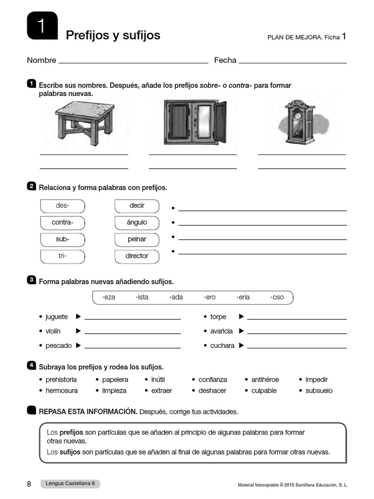 Prefijos y Sufijos | PDF | Osiris | Adverbio