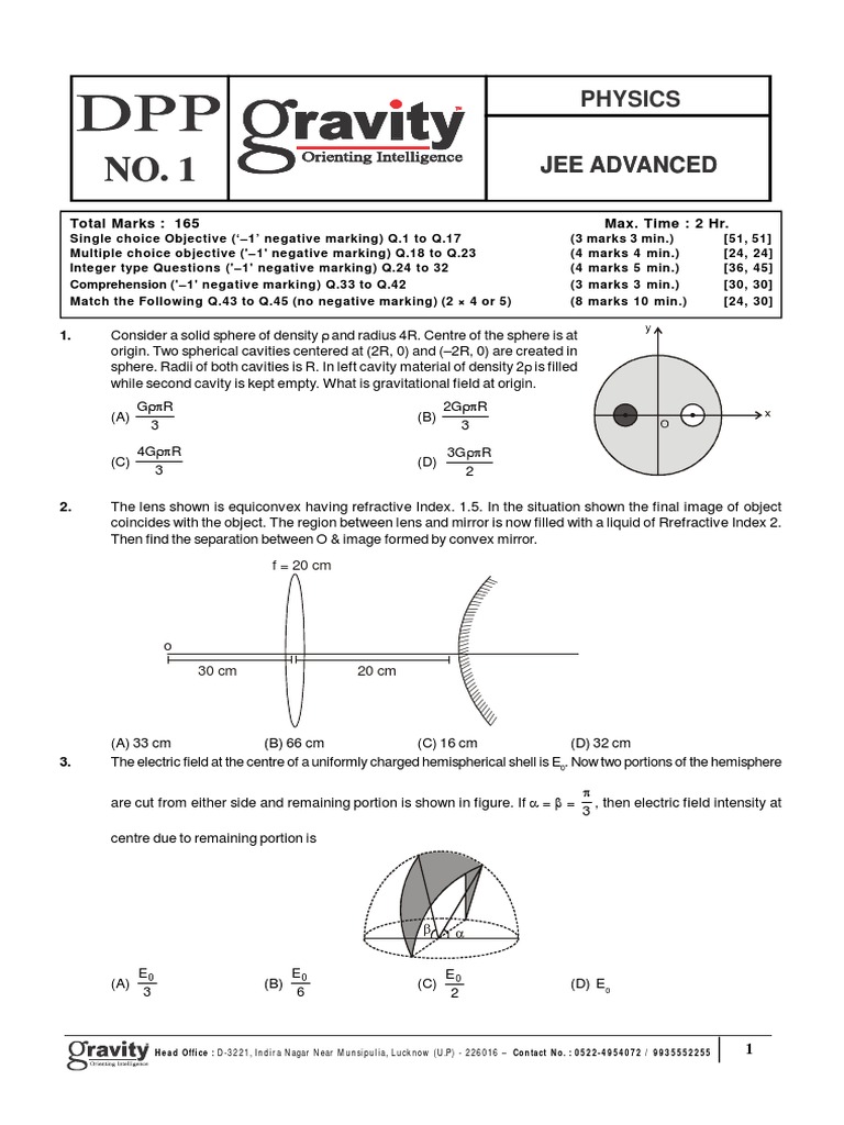 NO. 1 NO. 1: Physics | PDF | Orbit | Rotation Around A Fixed Axis