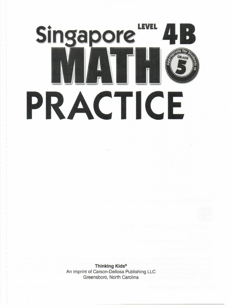 Singapore Math 4B Page 1 - 80 | PDF