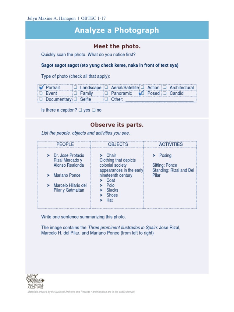 Analyze A Photograph: Meet The Photo | PDF | Philippines