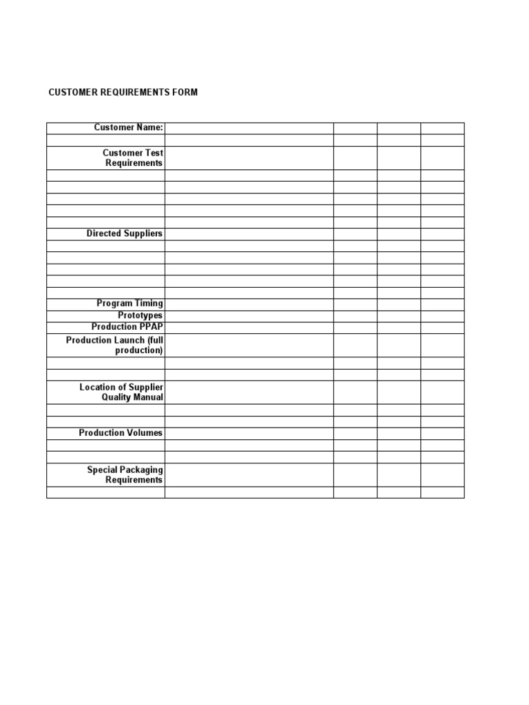 1-02 CustomerRequirements - Example | PDF