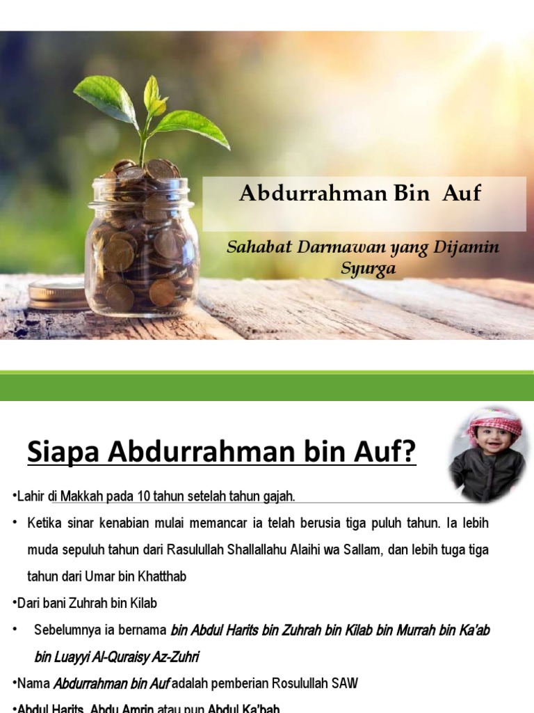 Kisah Abdurrahman Bin Auf | PDF