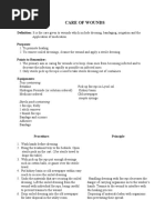 Wound Packing Procedure Guidelines | PDF | Wound | Clinical Medicine