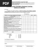 Validation Form | PDF | Questionnaire | Bias