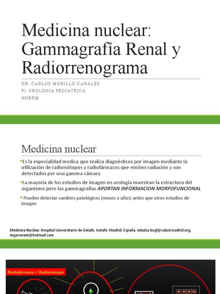 Gammagrafía Renal | PDF | Riñón | Medicina Nuclear
