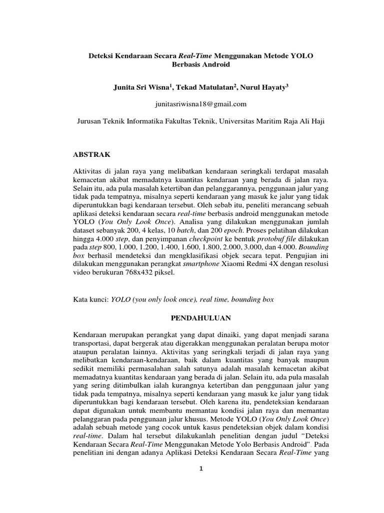 Junita Sri Wisna H - 150155201053 - FT - 2019 | PDF | Komputer