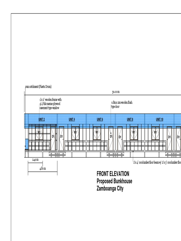 DSWD Bunkhouse Plan | PDF | Building Technology | Structural Engineering