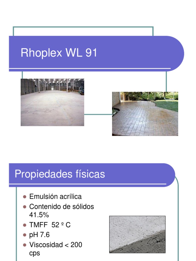Presentacion Rhoplex WL 91 PDF | PDF