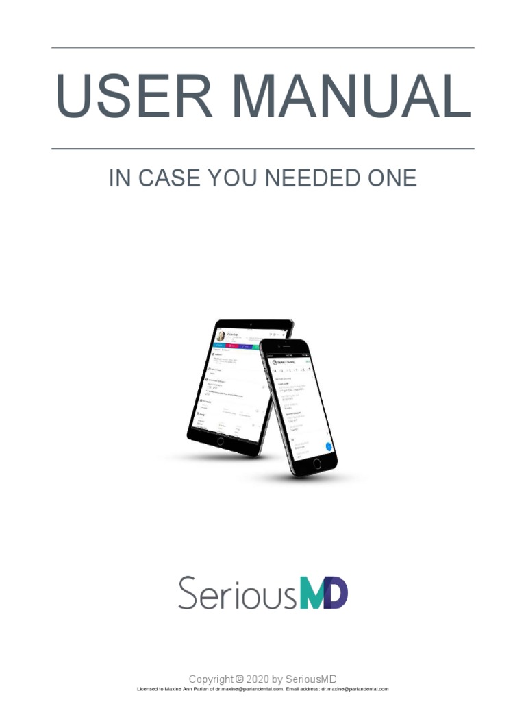User Manual: in Case You Needed One | PDF | Medical Prescription ...