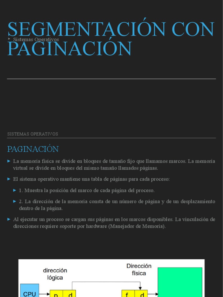 Segmentación Con Paginación | PDF | Edad de información | Arquitectura de Computadores
